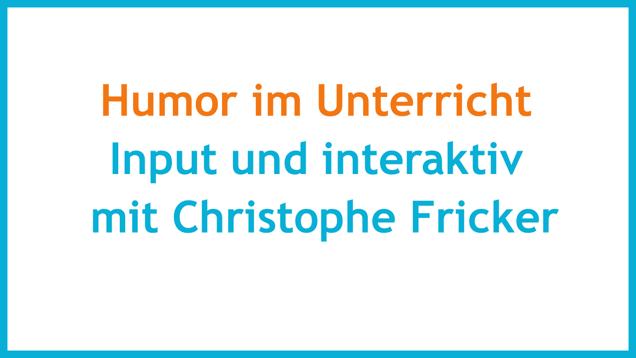 Interview: Humor und Pädagogik - what's a good prank? – Christophe Fricker